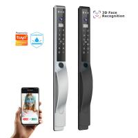 China Glomarket Outdoor Electric Keyless 3D Face Recognition Tuya Digital Password Card Door Lock Waterproof Fingerprint Smart Lock for sale