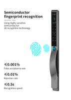 China Glomarket Outdoor Electric Keyless 3D Face Recognition Tuya Digital Password Card Door Lock Waterproof Fingerprint Smart Lock for sale