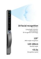 China Glomarket Outdoor Electric Keyless 3D Face Recognition Tuya Digital Password Card Door Lock Waterproof Fingerprint Smart Lock for sale