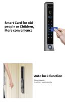 China Glomarket Outdoor Electric Keyless 3D Face Recognition Tuya Digital Password Card Door Lock Waterproof Fingerprint Smart Lock for sale