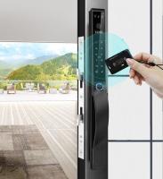 China Glomarket Outdoor Electric Keyless 3D Face Recognition Tuya Digital Password Card Door Lock Waterproof Fingerprint Smart Lock for sale