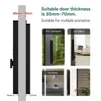 China Glomarket Outdoor Waterproof Ip68 Digital Electronic Tuya Smart Locks Fingerprint Aluminum Steel Sliding Glass Door Lock for sale