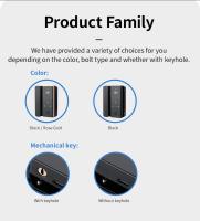 China Glomarket Wifi Tuya App Remote Control Smart Fingerprint Glass Door Lock Card Password Face Unlock For Push Sliding Door for sale