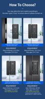 China Glomarket Wifi Tuya App Remote Control Smart Fingerprint Glass Door Lock Card Password Face Unlock For Push Sliding Door for sale