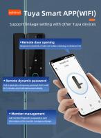 China Glomarket Tuya Smart 3d Face Recognition Wifi Glass Door Lock Fingerprint Card Password Electronic Glass Door Lock For Office for sale
