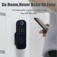 China Glomarket Apartment Tuya Smart Door Lock Anti Theft Digital Password Ttlock App Control Gate Double Smart Rim Fingerprint Lock for sale