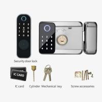China Glomarket Apartment Tuya Smart Door Lock Anti Theft Digital Password Ttlock App Control Gate Double Smart Rim Fingerprint Lock for sale