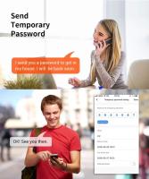 China Glomarket Tuya Waterproof Digital TTLock Remote Unlock Double-sided Fingerprint Smart Lock for sale
