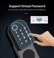 China Glomarket Tuya Waterproof Digital TTLock Remote Unlock Double-sided Fingerprint Smart Lock for sale