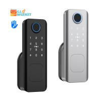 China Glomarket Outdoor Security Intelligent Digital Key Fingerprint Password Smart Rim Door Lock For Gate Front Door for sale