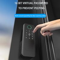China Glomarket Outdoor Security Intelligent Digital Key Fingerprint Password Smart Rim Door Lock For Gate Front Door for sale