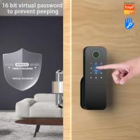 China Glomarket Outdoor Electronic Smart Fingerprint Password Digital Lock Tuya Ttlock Smart Door Lock for sale