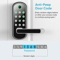 China Glomarket Smart Home Security Digital Lock Tuya Wifi Keyless Fingerprint Biometric Intelligent Door Lock for sale
