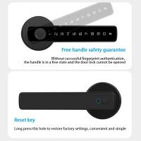 China Glomarket Tuya Ble Smart Lock Security Electronic Keyless Smart Door Handle Lock Indoor Room Lock for sale
