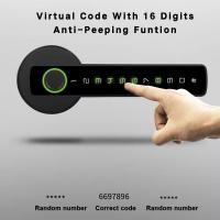 China Glomarket Tuya Ble Smart Lock Security Electronic Keyless Smart Door Handle Lock Indoor Room Lock for sale