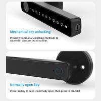 China Glomarket Tuya Ble Smart Lock Security Electronic Keyless Smart Door Handle Lock Indoor Room Lock for sale