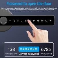 China Glomarket Tuya Ble Smart Lock Security Electronic Keyless Smart Door Handle Lock Indoor Room Lock for sale