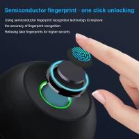 China Glomarket Wholesale Intelligent Round Ball Knob Lock Keyless Smart Door Handle Lock Tuya App Control Smart Fingerprint Door Lock for sale
