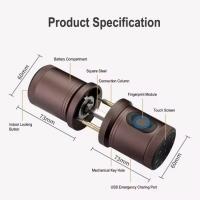 China Glomarket New Style Tuya App Control Smart Lock Door Fingerprint Password Home Hotel Apartment Electronic Smart Door Knob Lock for sale