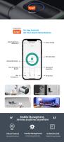 China Glomarket Home Smart Door Lock Ttlock Smart Fingerprint Card Key Unlock Adjustable Cylinder Euro Smart Lock Tuya App Door Lock for sale