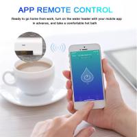China Glomarket Tuya Smart Glass Touch Button Wifi Smart Boiler Switch Alexa Voice Control EU Standard Water Heater Switch for sale
