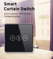 China Smart Curtain Switch WiFi/Zigbee Voice Control Google Assistant Smart EU Standard Touch Screen Switch APP Garage Door Switch for sale