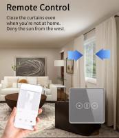 China Smart Curtain Switch WiFi/Zigbee Voice Control Google Assistant Smart EU Standard Touch Screen Switch APP Garage Door Switch for sale