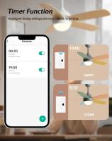 China Glomarket Tuya Smart Wifi Ceiling Fan Switch Eu Standard Glass Touch Wall App Remote Control Electrical Fan Speed Switch for sale