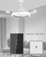 China Glomarket Tuya Wifi Fan Light Switch Touch 3 In 1 Switch 5 Speed Adjustment Ceiling Fan Switch For Alexa Google Home for sale