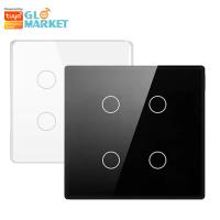 China Glomarket Smart Wifi Brazil 118*124 Switch Work with Google Alexa Assistant Tuya Smart Light Switch for Home for sale