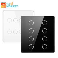 China Glomarket Smart Wifi Brazil 118*124 Switch Work with Google Alexa Assistant Tuya Smart Light Switch for Home for sale