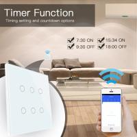 China Glomarket Smart Wifi Brazil 118*124 Switch Work with Google Alexa Assistant Tuya Smart Light Switch for Home for sale