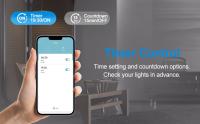 China Glomarket Tuya Wifi Smart Wall Light Switch 1/2/3 Gang Support Voice/app/touch Control With Temperature Display Screen for sale