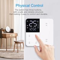 China Glomarket Tuya Wifi Smart Wall Light Switch 1/2/3 Gang Support Voice/app/touch Control With Temperature Display Screen for sale