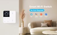 China Glomarket Tuya Wifi Smart Wall Light Switch 1/2/3 Gang Support Voice/app/touch Control With Temperature Display Screen for sale