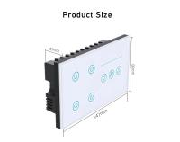China Glomarket Tuya Smart Wall Touch Switch Glass Panel Electrical Light And Fan Switch Smart Life Alexa Voice Control for sale