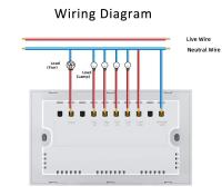 China Glomarket Tuya Smart Wall Touch Switch Glass Panel Electrical Light And Fan Switch Smart Life Alexa Voice Control for sale