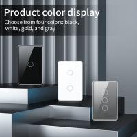 China Glomarket Tuya Smart Switch Wifi US Electric Wall Switch Google Home Alexa Light Lamp Touch Switch App Control for sale