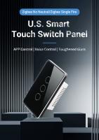 China Glomarket Tuya Smart Switch Wifi US Electric Wall Switch Google Home Alexa Light Lamp Touch Switch App Control for sale