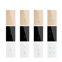 China Glomarket New Design Products Tuya Smart Wifi Wall Switch Us Standard Glass Touch Panel Light Switch Support App Remote Control for sale