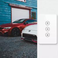 China Glomarket Us Standard Tuya Wifi Smart Curtain Switch Touch Button Voice Control Smart Shutter Switch Alexa Google Home for sale