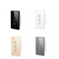 China Glomarket Digital Smart Switch Light Wifi Dimmer Wireless Glass Touch Wall Light Switch Panel Tuya Remote Control With Alexa for sale
