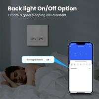 China Glomarket Smart Wifi Brazil Standard Smart Home Tuya Smart 4 Gang Switch And Socket Wifi Smart Wall Socket Work With Alexa for sale