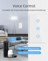 China Glomarket US Standard Dimmer Wireless Switch Electrical Smart Switch Intelligent Wall Dimmer Light Switch Smart Home Automation for sale