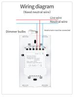 China Glomarket US Standard Dimmer Wireless Switch Electrical Smart Switch Intelligent Wall Dimmer Light Switch Smart Home Automation for sale