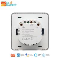China Glomarket Smart Home Dimmer Switch Tuya Zigbee Voice Control Knob Dimming Adjust Brightness With Digital Display for sale