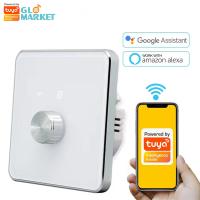 China Glomarket Smart Home Dimmer Switch Tuya Zigbee Voice Control Knob Dimming Adjust Brightness With Digital Display for sale
