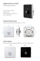 China Glomarket Smart Home Dimmer Switch Tuya Zigbee Voice Control Knob Dimming Adjust Brightness With Digital Display for sale