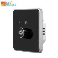 China Glomarket Smart Home Dimmer Switch Tuya Zigbee Voice Control Knob Dimming Adjust Brightness With Digital Display for sale