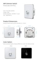 China Glomarket Smart Home Dimmer Switch Tuya Zigbee Voice Control Knob Dimming Adjust Brightness With Digital Display for sale